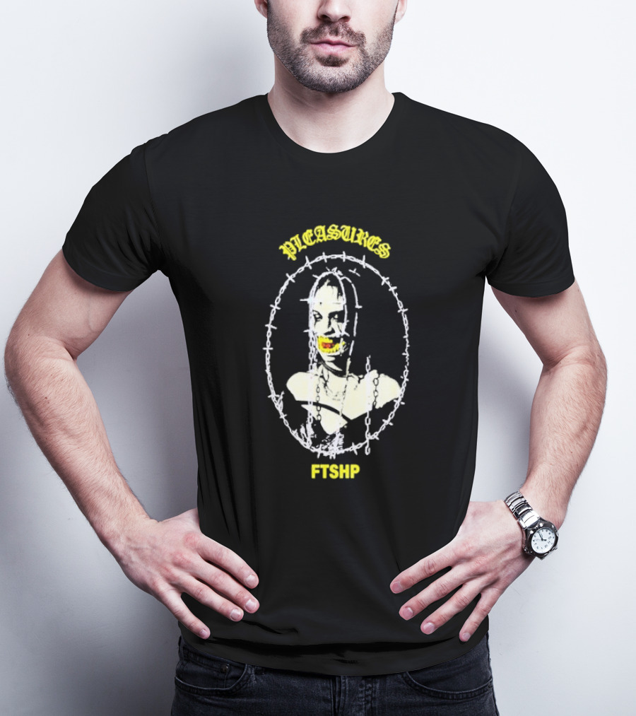PLEASURES Barbed Wire Face FTSHP Collection T-Shirt