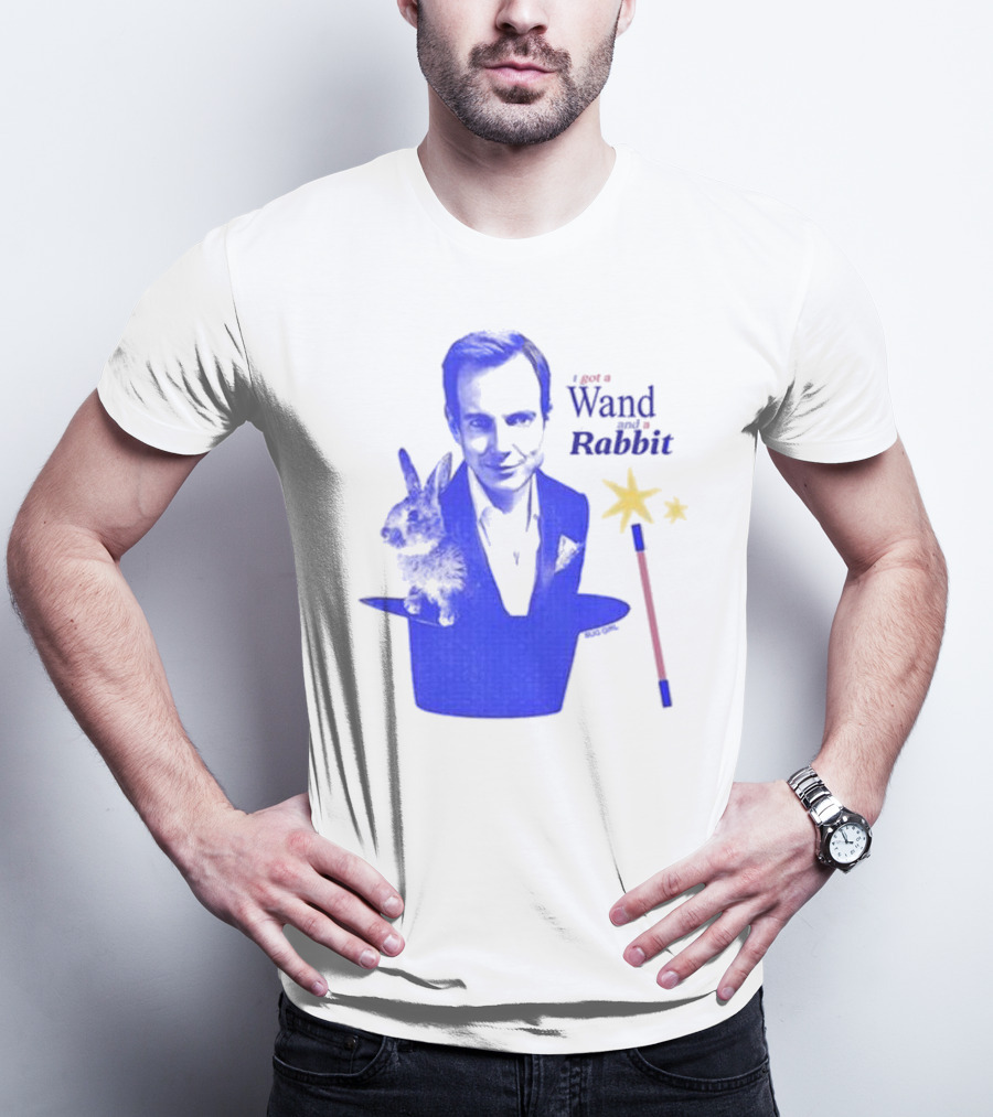 I Got A Wand And A Rabbit Magic Wand Top Hat And Stars T-Shirt