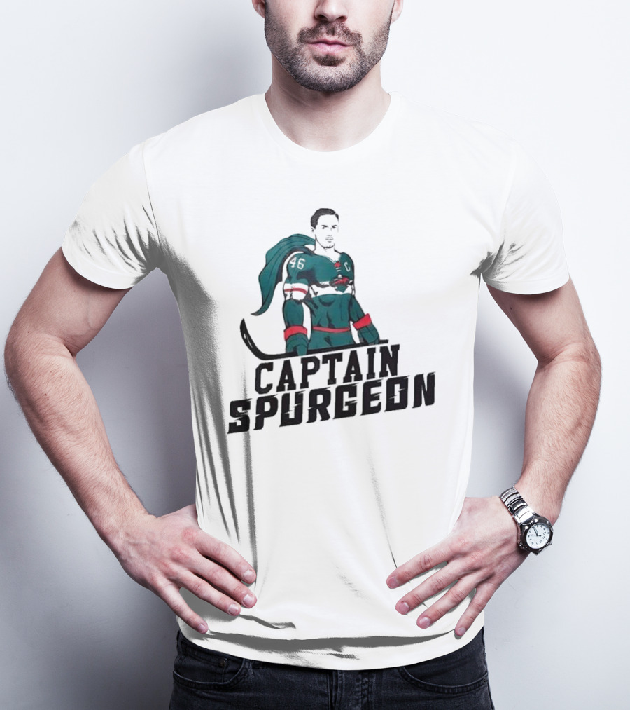 Captain Spurgeon 46 Hockey Superhero T-Shirt