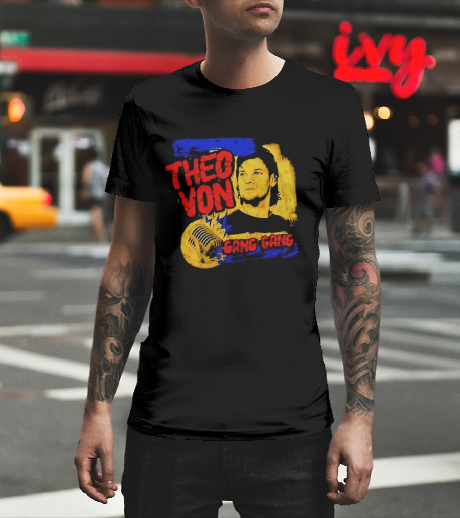 Theo Von Gang Gang 90s Pepper Mic T-Shirt