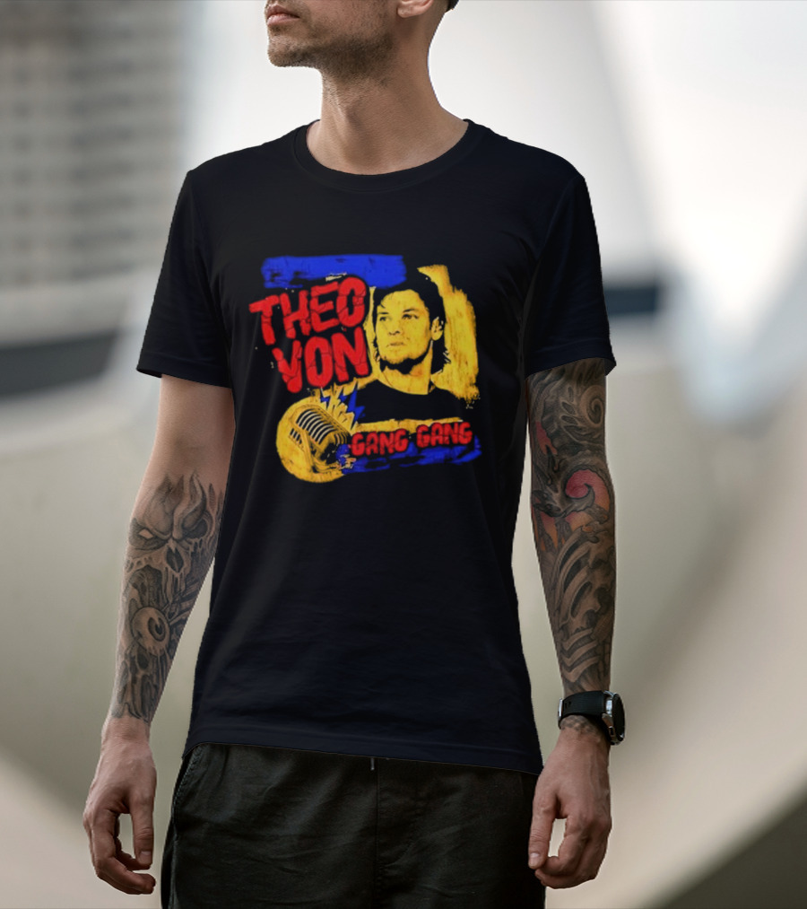 Theo Von Gang Gang 90s Pepper Mic T-Shirt