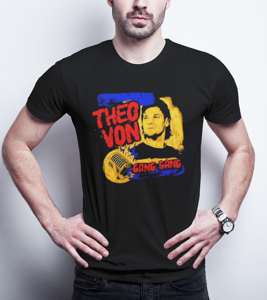 Theo Von Gang Gang 90s Pepper Mic T-Shirt
