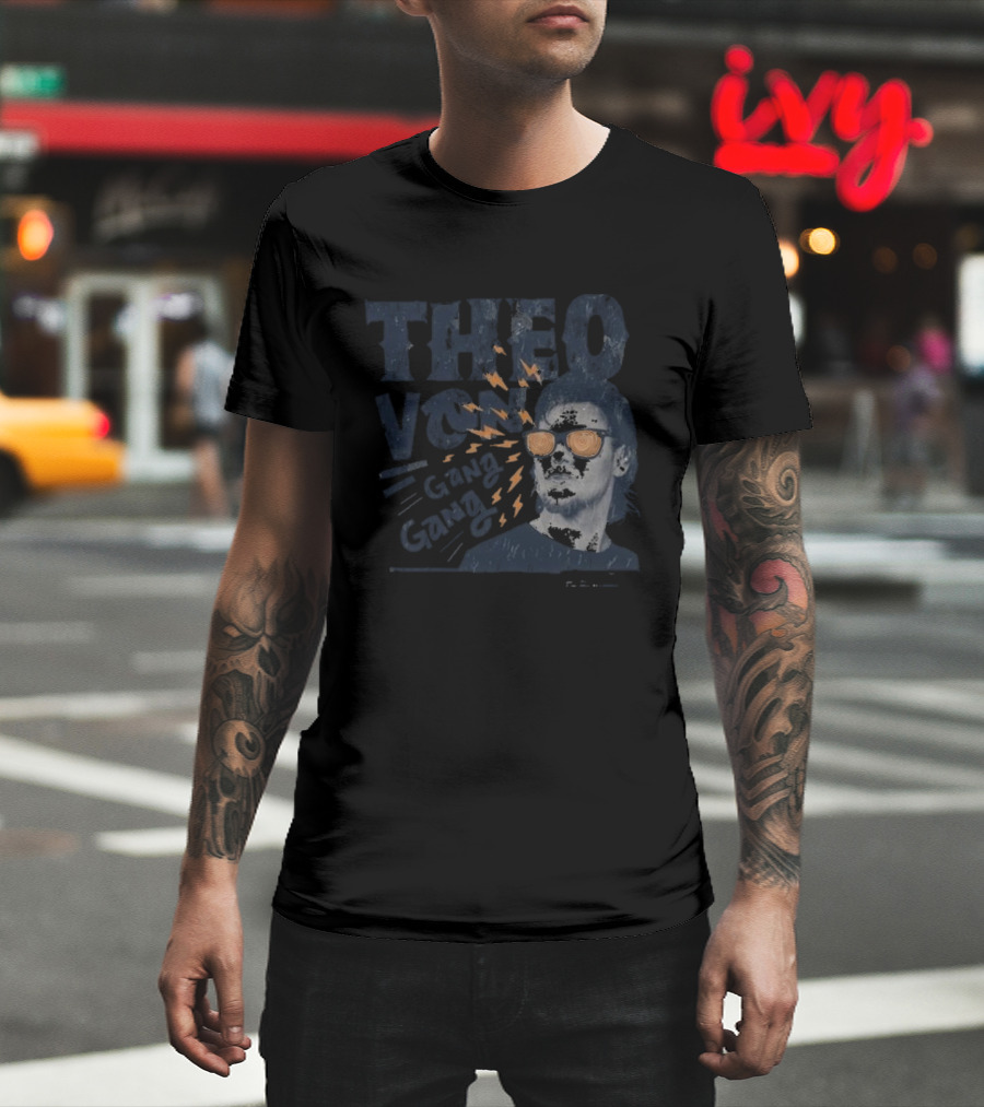 Theo Von Gang Gang Hypno Lightning Glasses T-Shirt