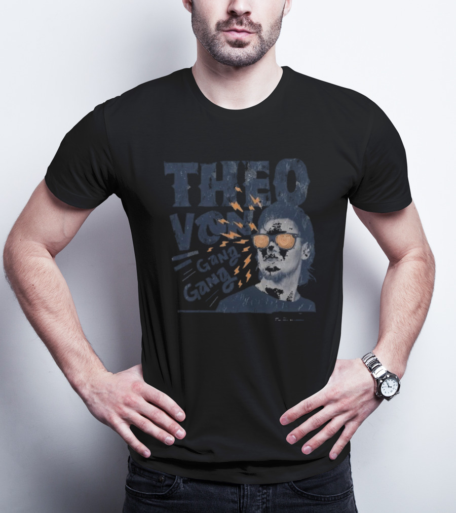 Theo Von Gang Gang Hypno Lightning Glasses T-Shirt