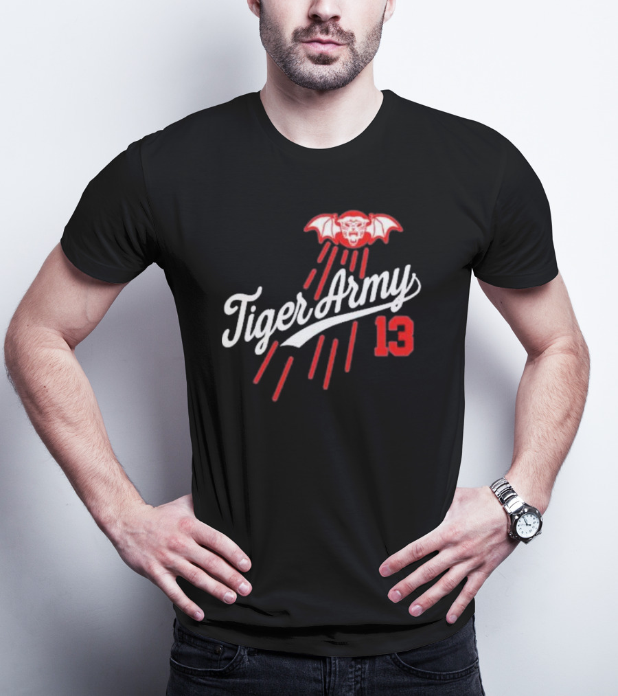 Tiger Army 13 Los Angeles Dodgers Never Die T-Shirt