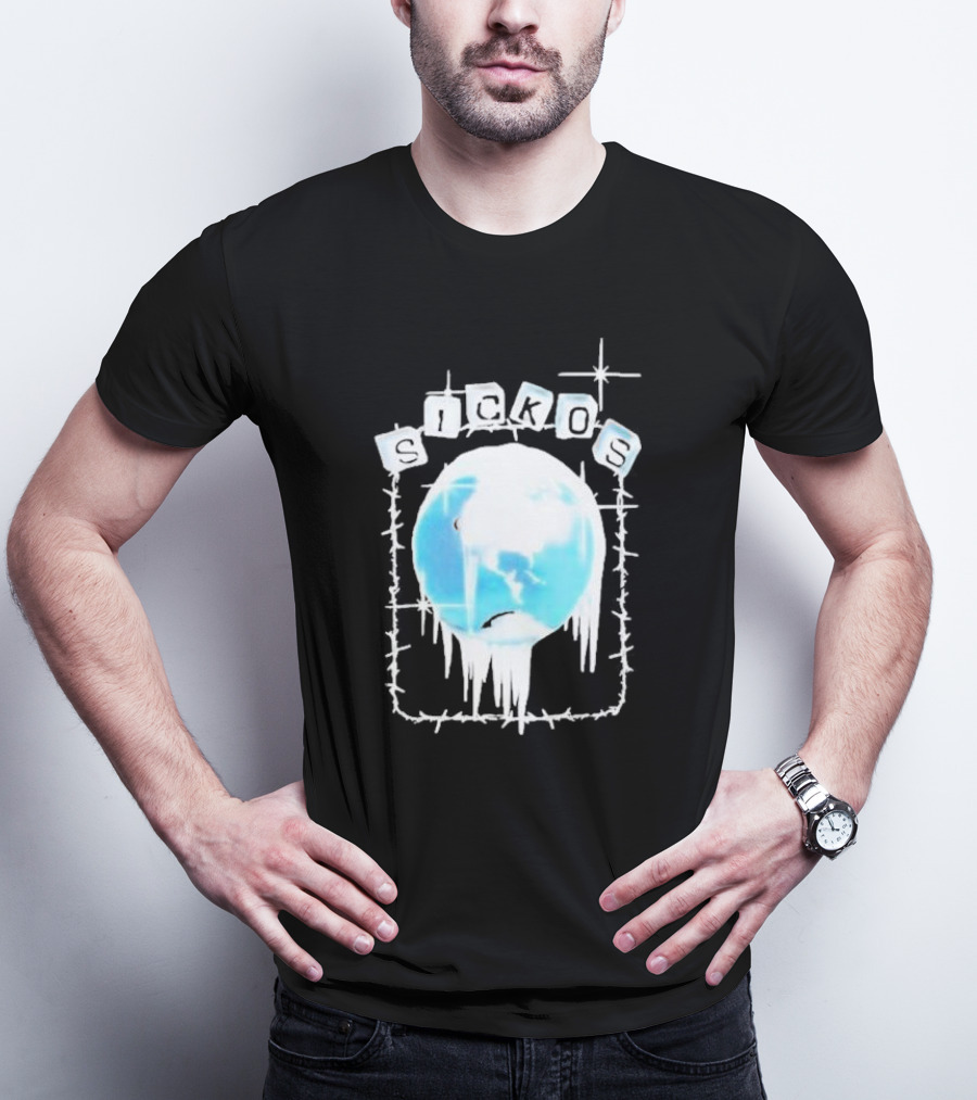 Sickos Ice World Frozen Barbed Wire T-Shirt
