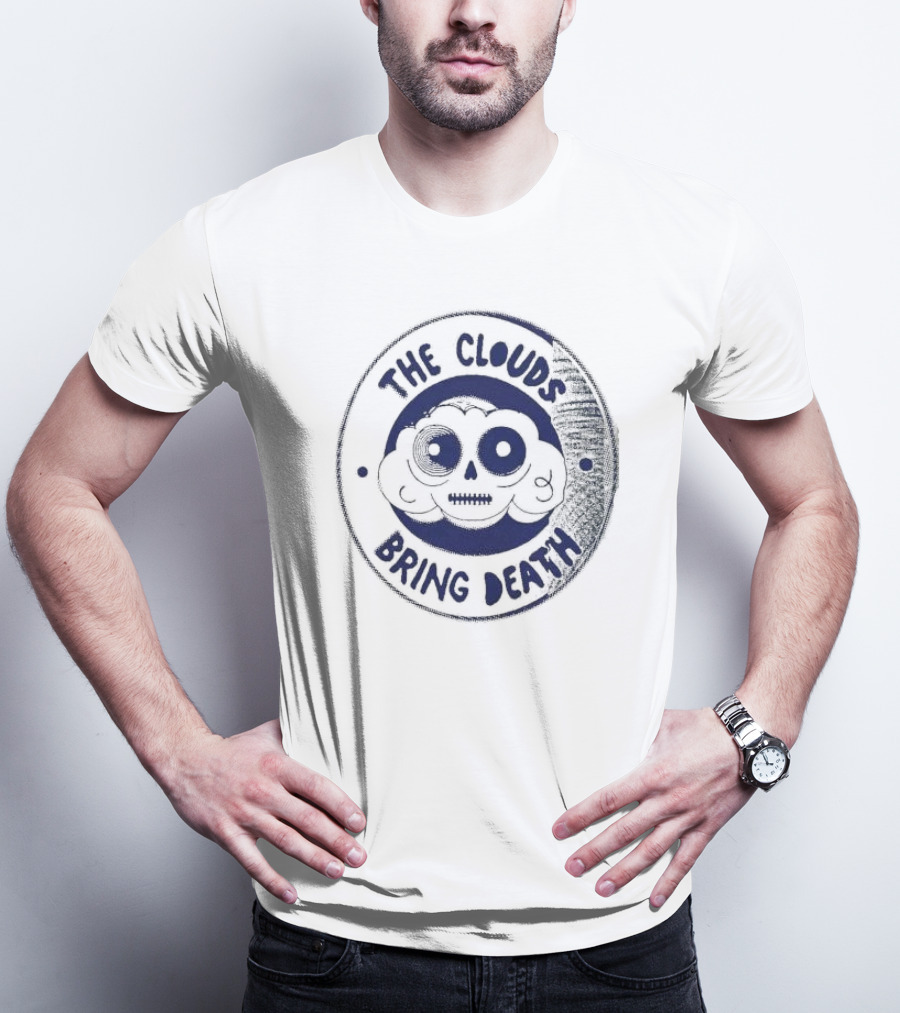 The Clouds Bring Death Cloud Skull Emblem T-Shirt