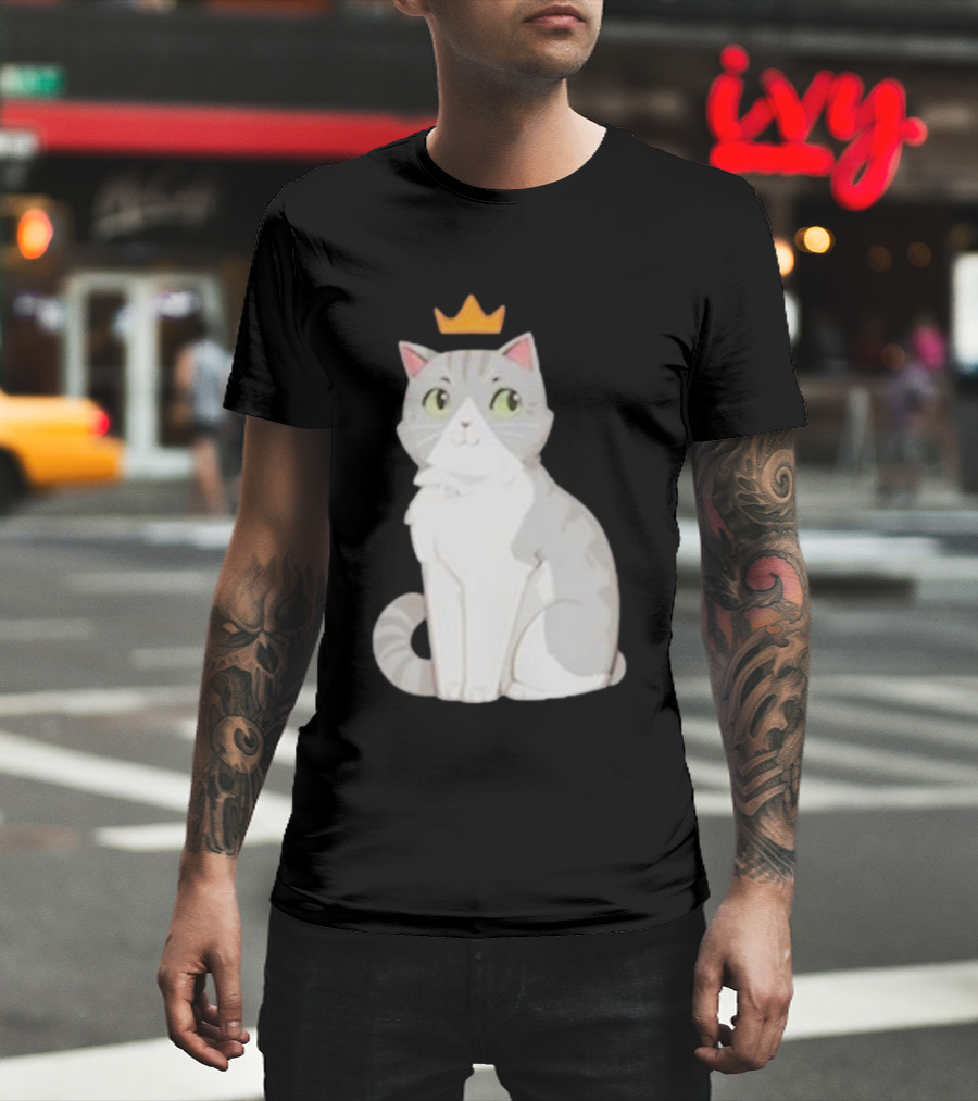 Goodtimeswithscar Jellie Cat With Crown T-Shirt