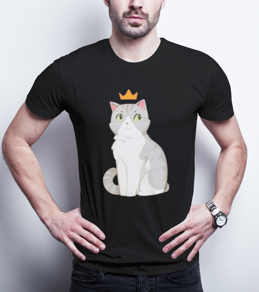 Goodtimeswithscar Jellie Cat With Crown T-Shirt