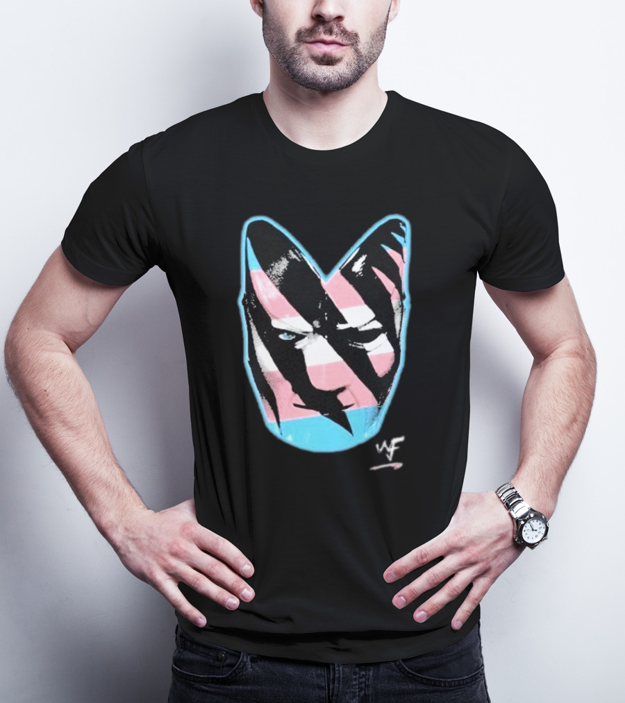 Mr. Liar Trane WF Trans Pride Wolverine Mask T-Shirt