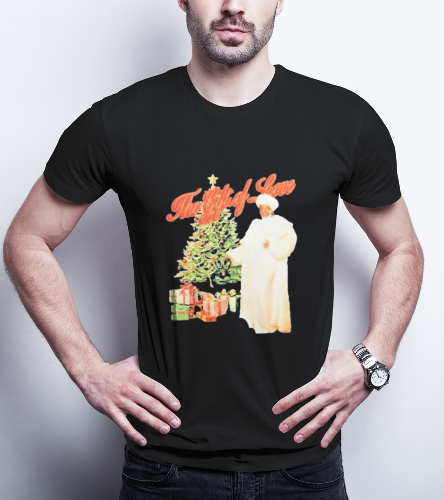 The Gift Of Love Christmas Tree Retro Style Jennifer Hudson T-Shirt