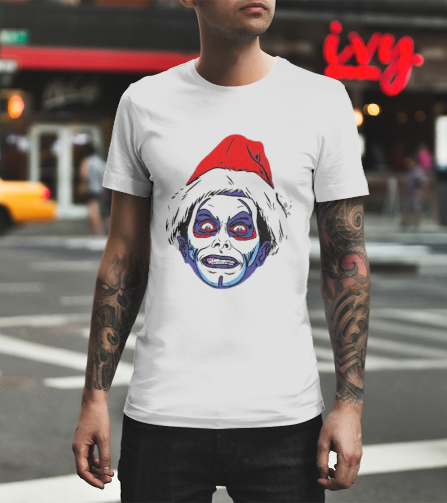 Danhausen Christmashausen Santa Face T-Shirt