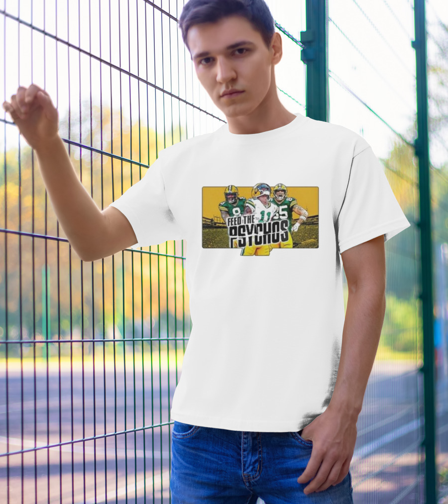 Feed The Psychos Packers Football Trio T-Shirt