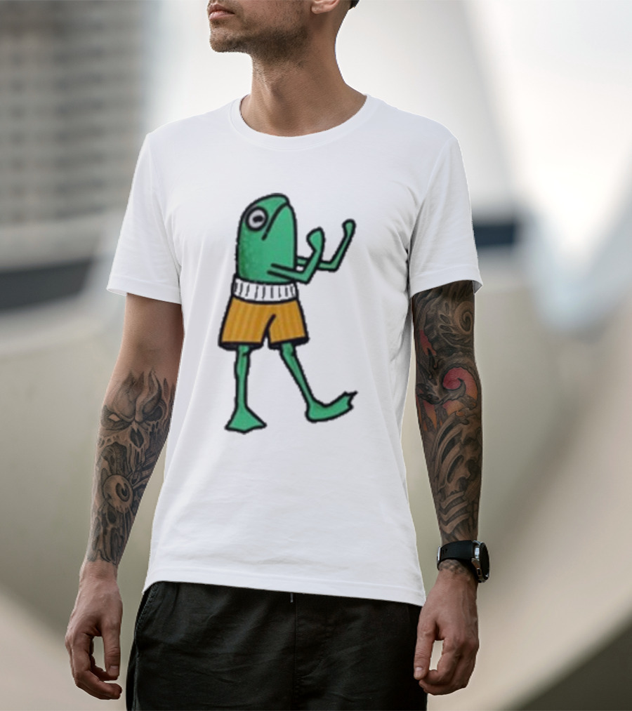 K45ink Frog Boxer Fighter In Shorts T-Shirt