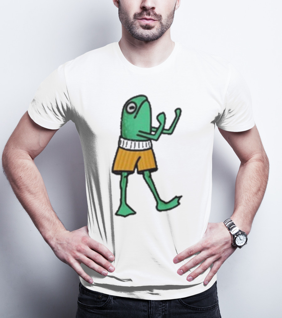 K45ink Frog Boxer Fighter In Shorts T-Shirt