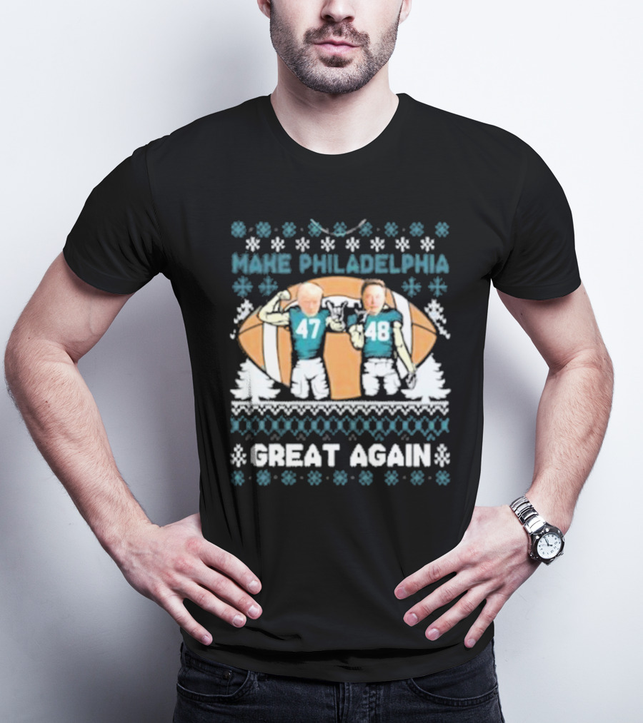 Make Philadelphia Great Again Football Snowflakes T-Shirt