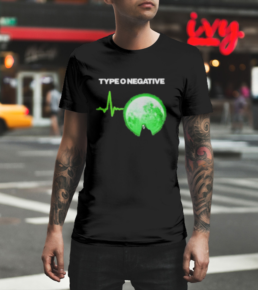 TYPE O NEGATIVE Green Moon Heartbeat T-Shirt