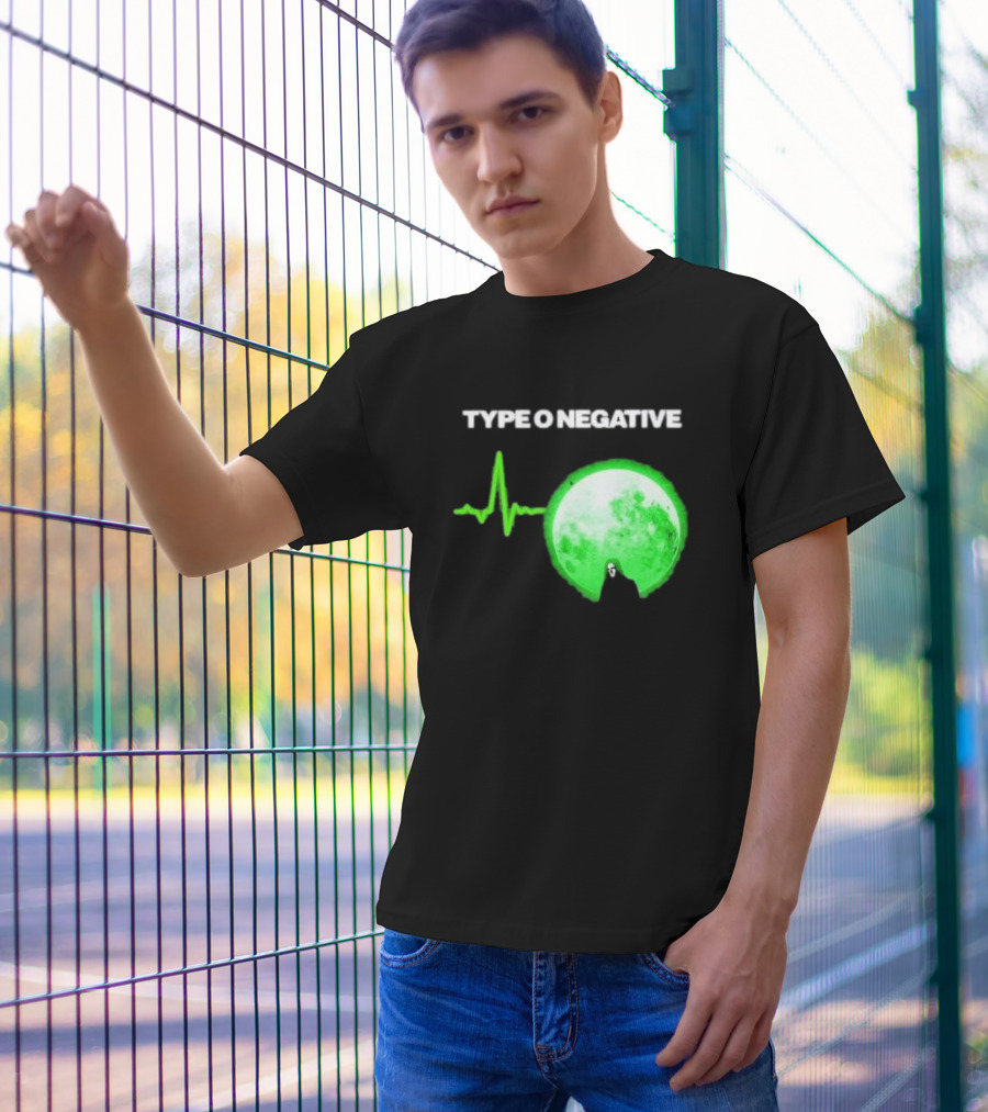 TYPE O NEGATIVE Green Moon Heartbeat T-Shirt