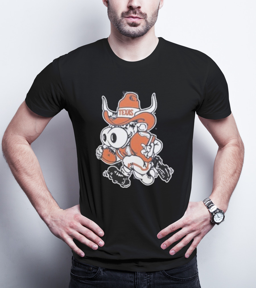 Texas Longhorns Bevo Mascot Football Cowboy T-Shirt