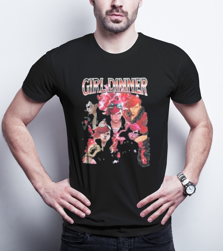 Girl Dinner Vi Arcane Characters T-Shirt