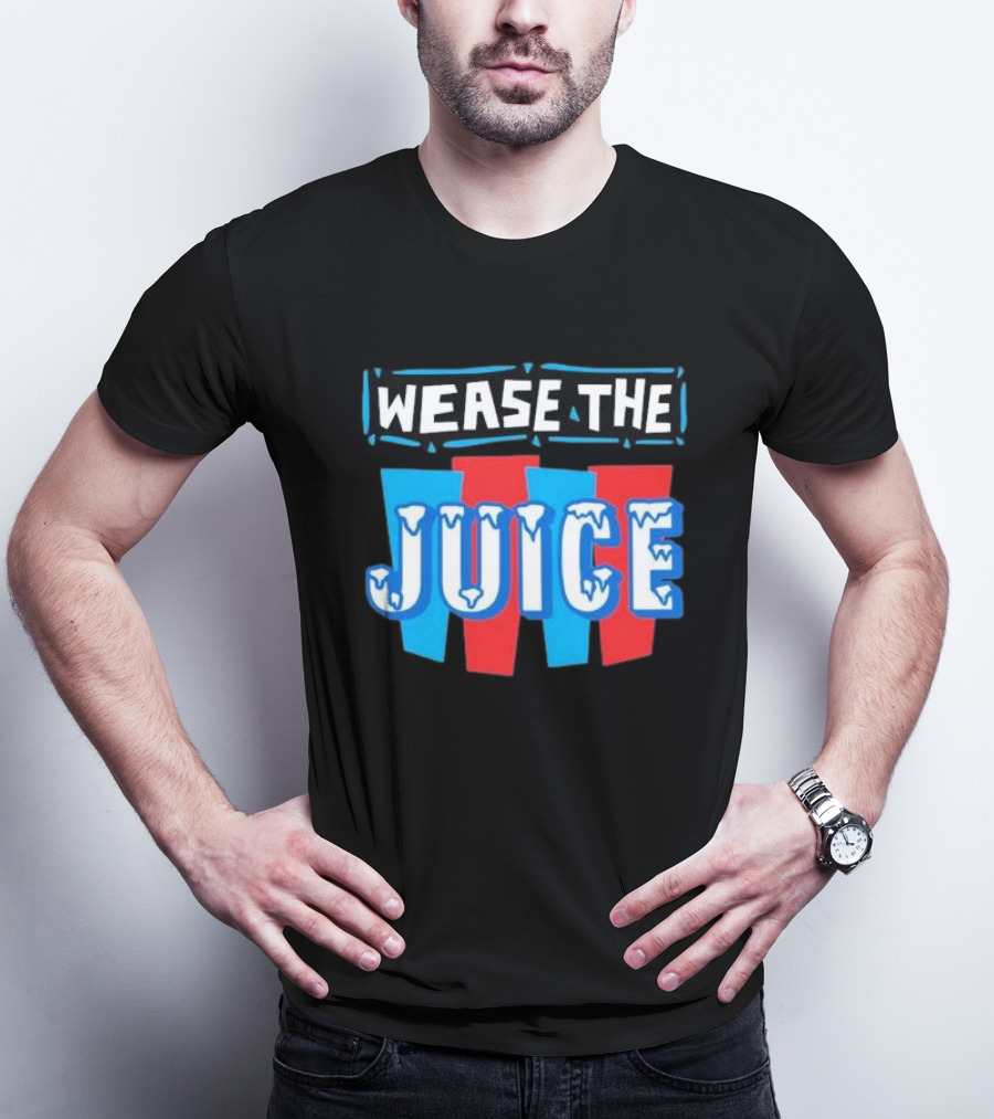 Wease The Juice 90s Style Retro Text T-Shirt