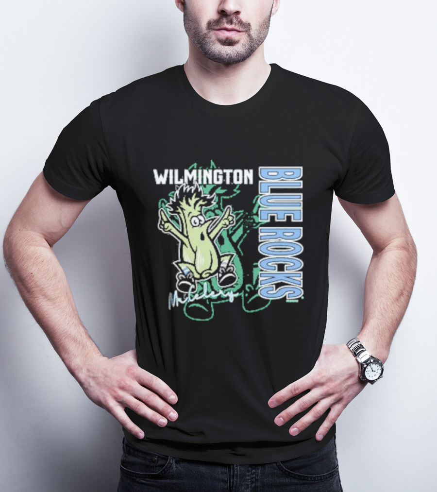 Wilmington Blue Rocks Mr. Celery Character T-Shirt