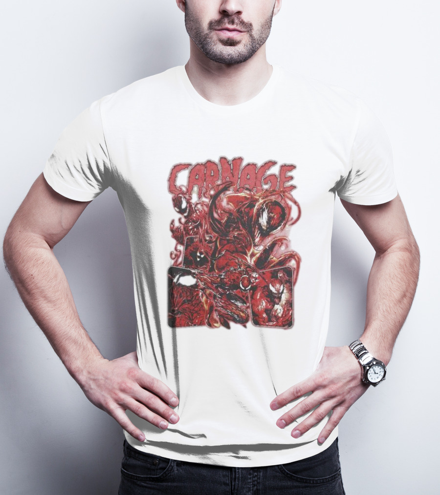 Carnage Supervillain Comic Panel T-Shirt