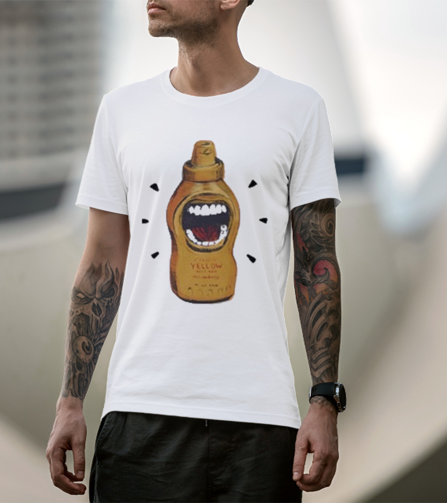 Mcfreakery Classic Yellow Mustard Bottle With Mouth T-Shirt