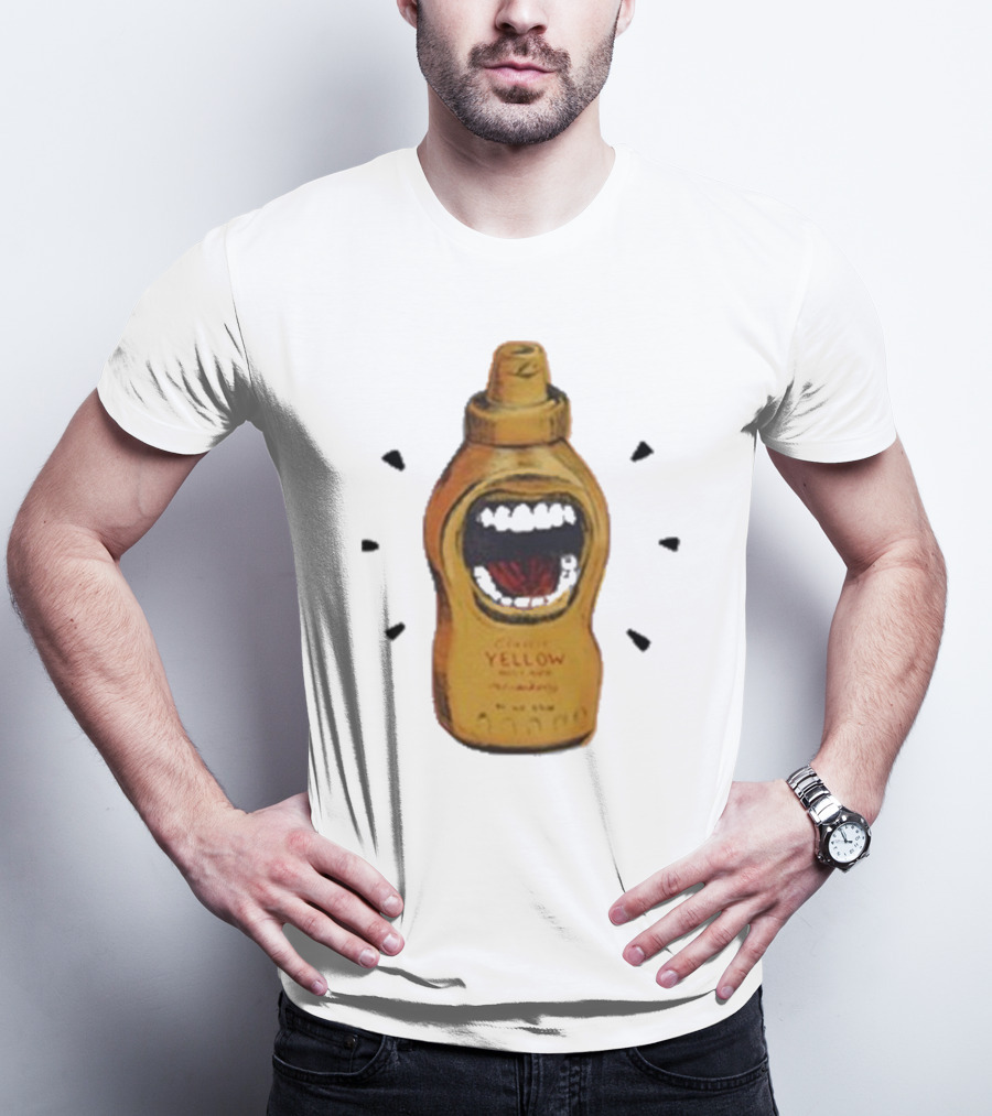 Mcfreakery Classic Yellow Mustard Bottle With Mouth T-Shirt
