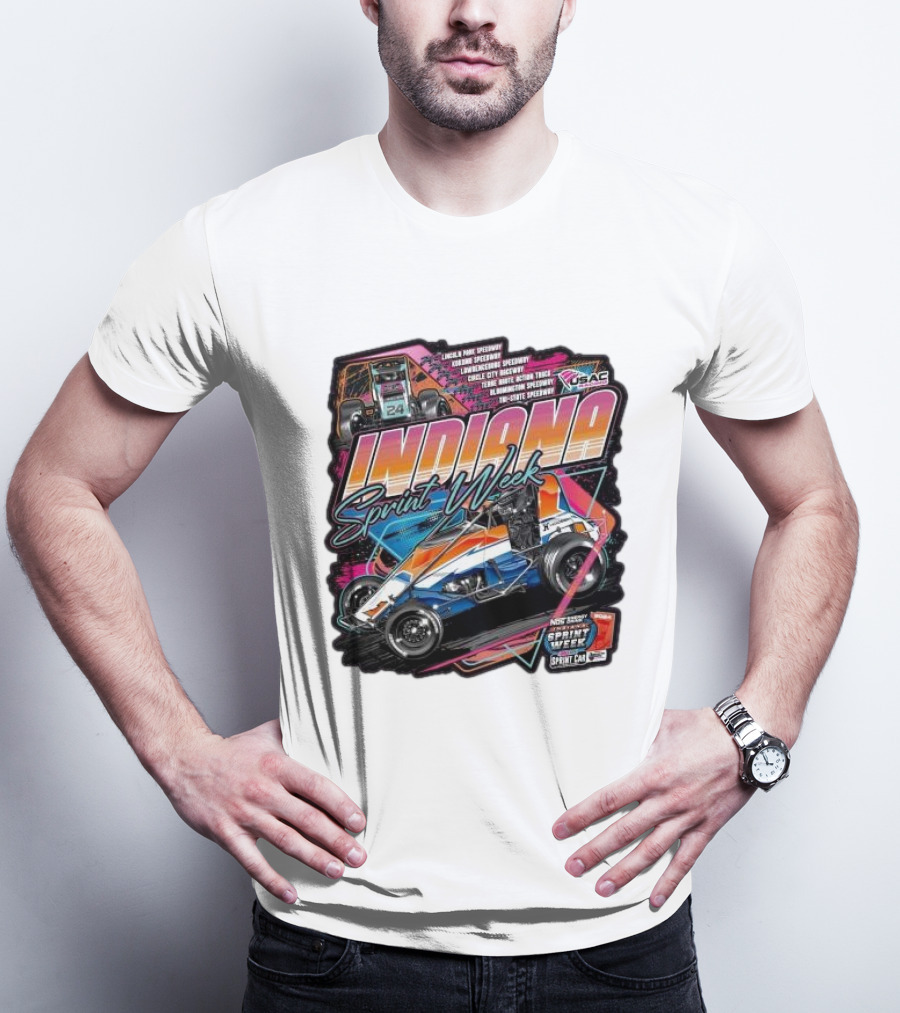 Indiana Sprint Week USAC Sprint Car Racing T-Shirt