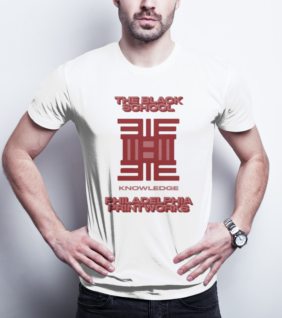 The Black School Knowledge Emblem Philadelphia Printworks T-Shirt