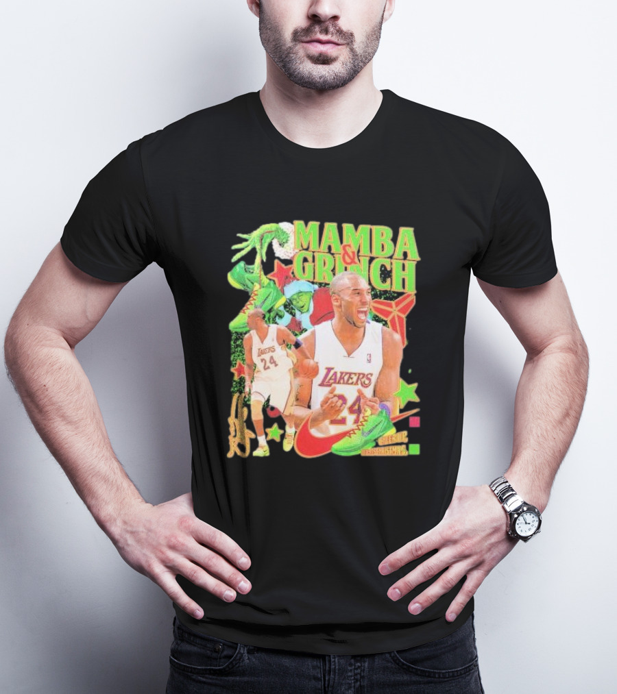 Mamba And Grinch Stole Christmas Kobe Bryant Lakers T-Shirt