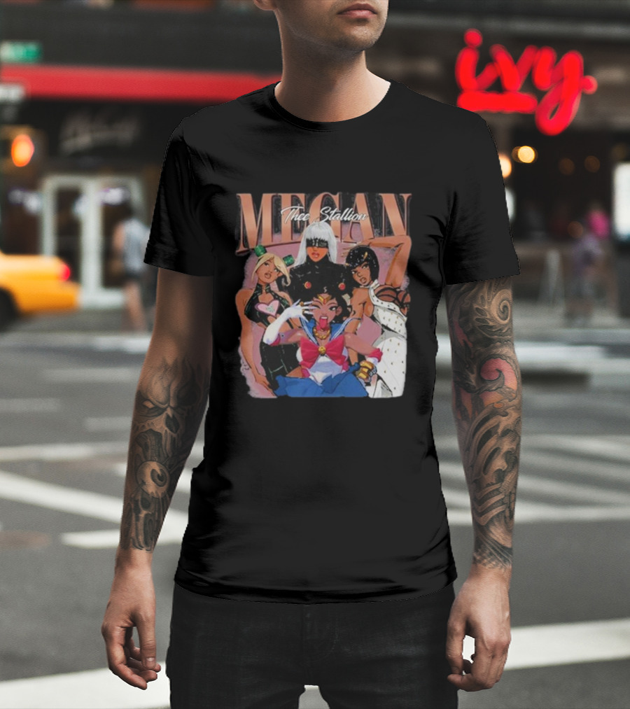 Megan Thee Stallion Cosplay Anime Characters T-Shirt