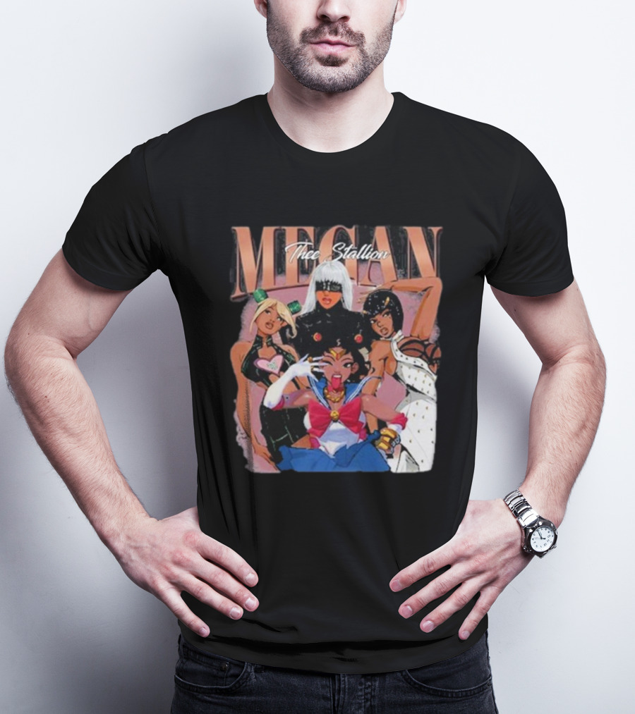 Megan Thee Stallion Cosplay Anime Characters T-Shirt