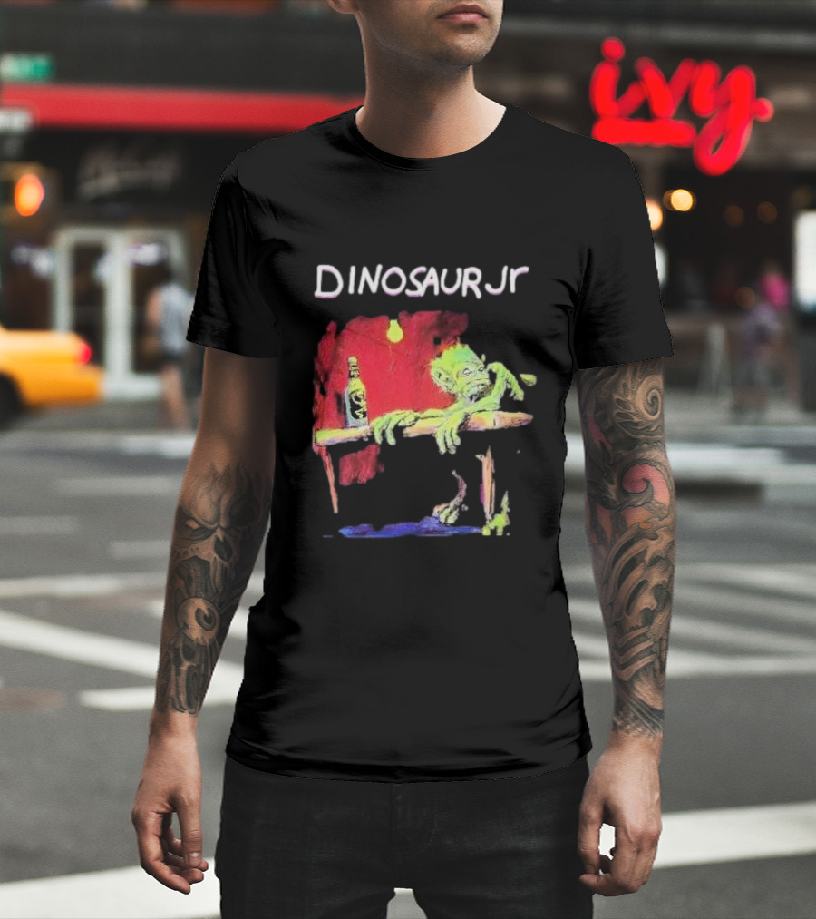 Dinosaur Jr Band Biography Bottled Creature Table Scene T-Shirt