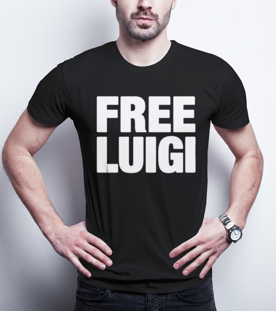 FREE LUIGI Nintendo Meme Fan Tee Mario Brothers T-Shirt