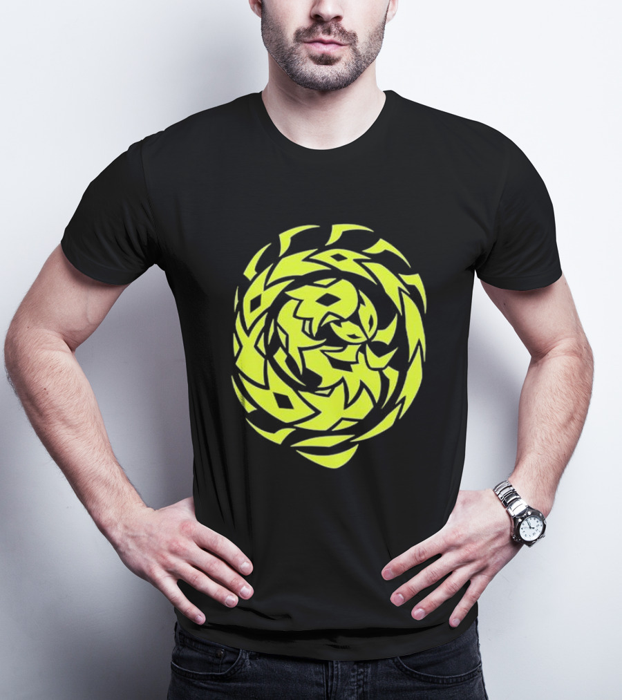 Greed Sigil Black And Yellow Spiral T-Shirt