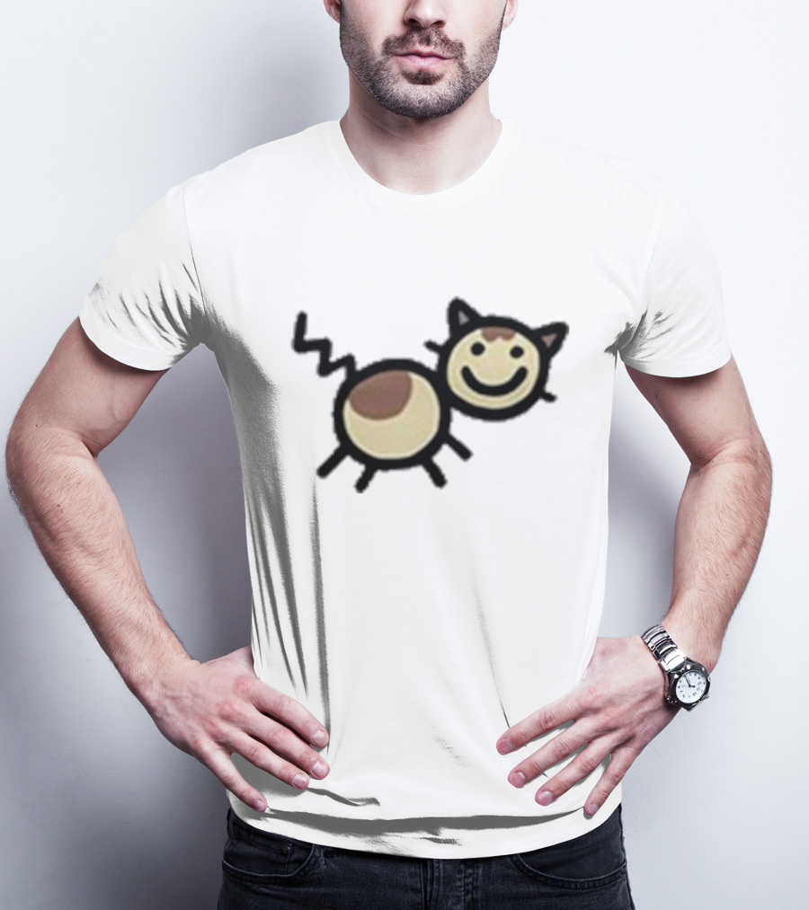 Mummy Joe Cheese Puff Cat Drawing T-Shirt