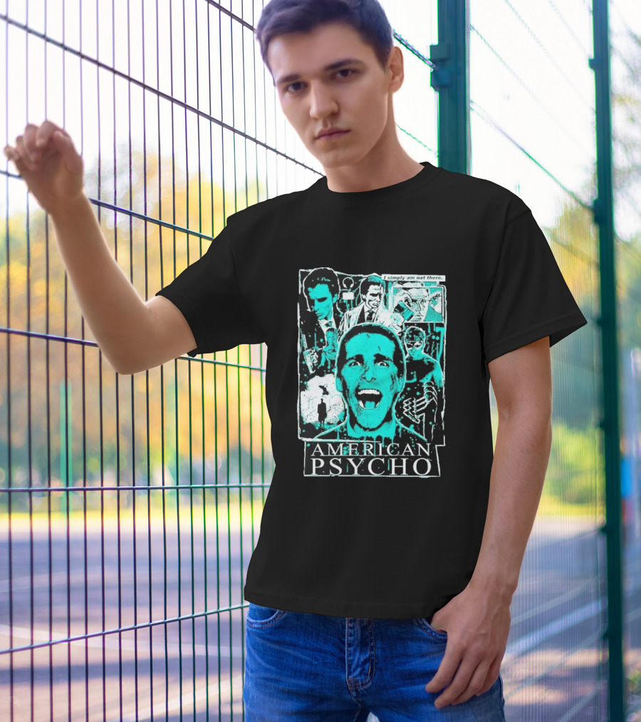 American Psycho Patrick Bateman I Simply Am Not There Collage T-Shirt