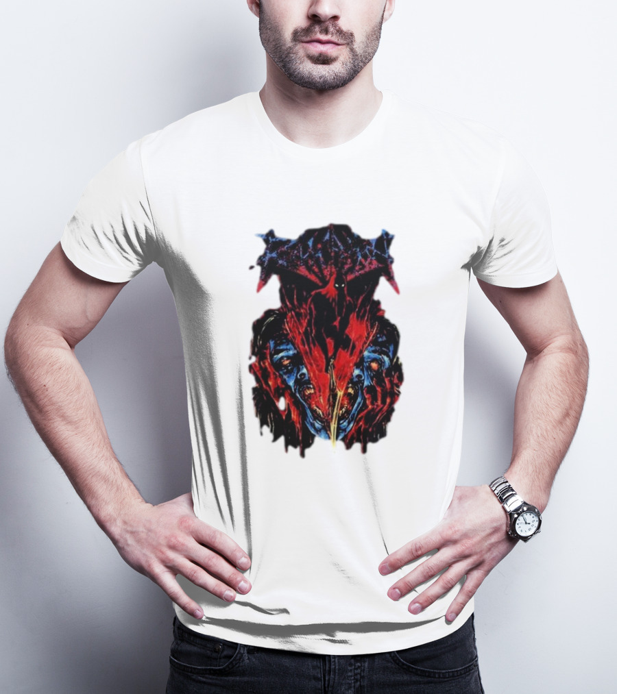 Revocation Nihilistic Violence Album Art Two Colossal Colorful Faces T-Shirt