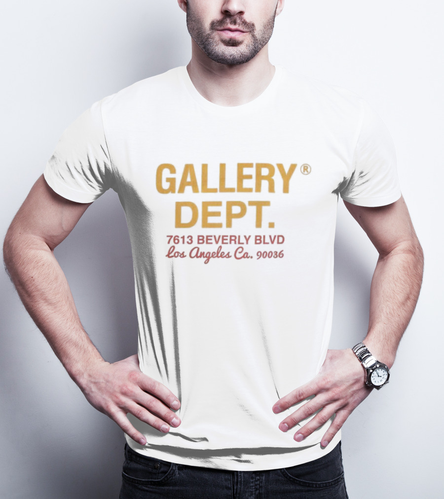 GALLERY DEPT 7613 BEVERLY BLVD Los Angeles Co. 90036 T-Shirt