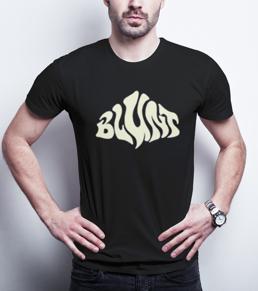 Blunt Psychedelic Typography Unknown Valley T-Shirt