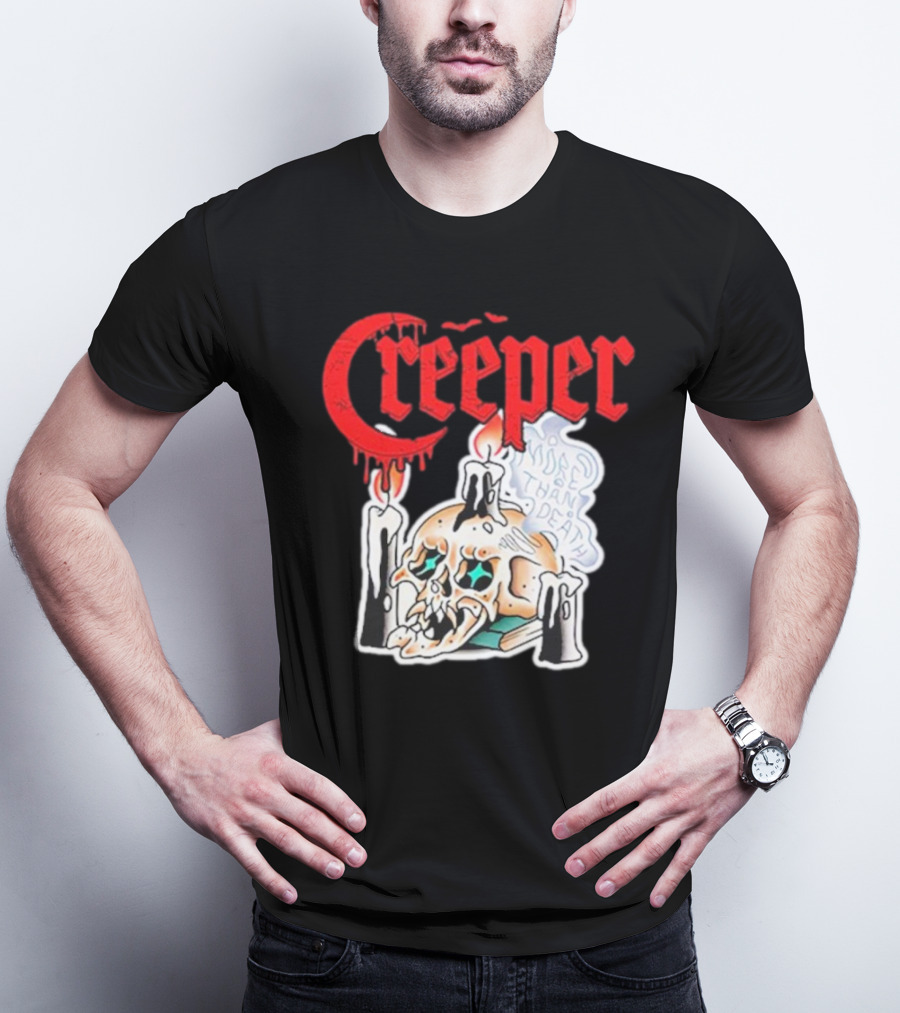 Creeper Skull Candle More Than Death Friday 13th T-Shirt