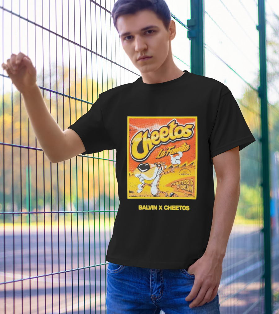 Cheetos La Familia Merch Balvin X Cheetos Collaboration T-Shirt