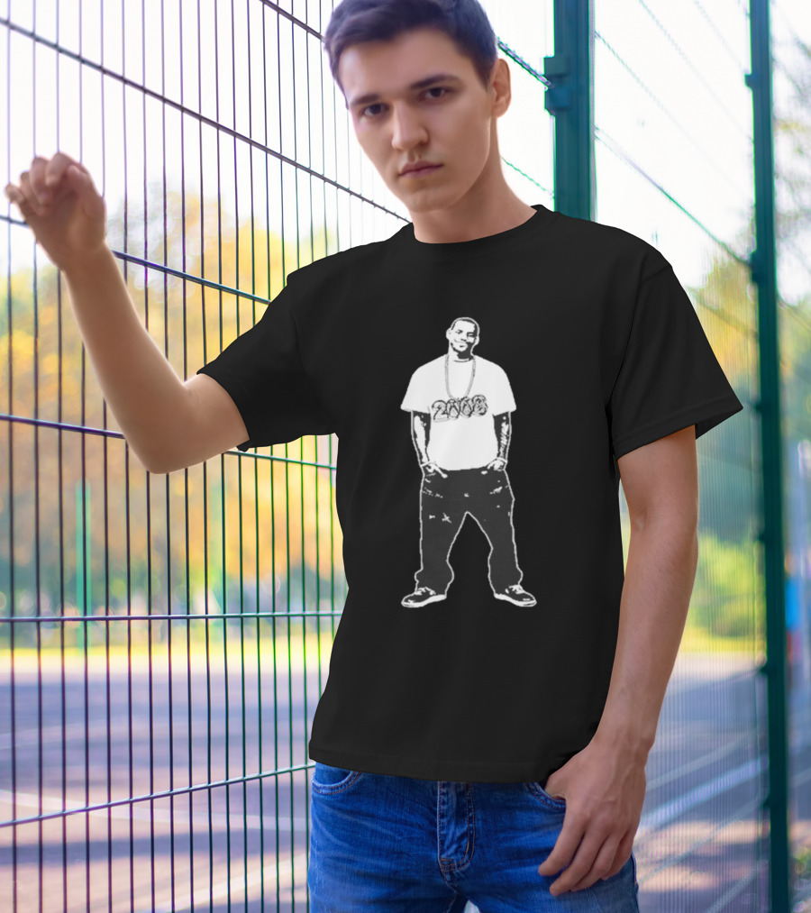 Le8ron 2008 Basketball Icon With 2008 Chain T-Shirt
