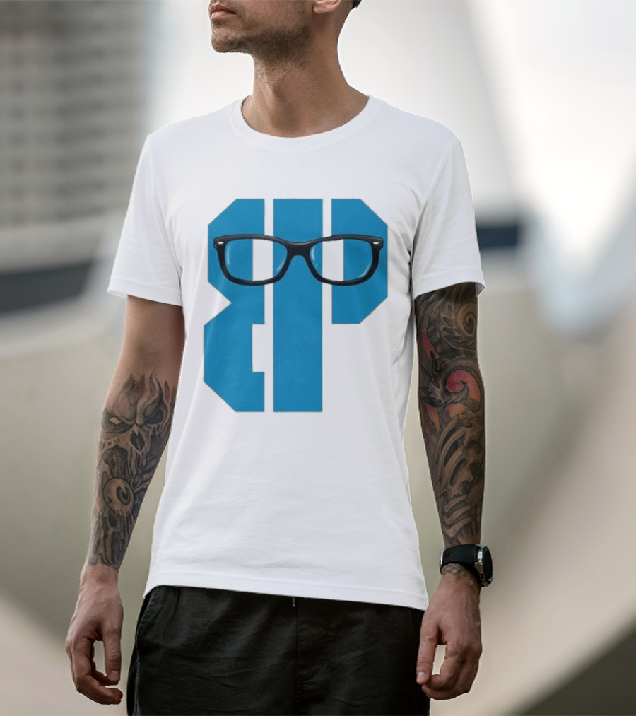 Projects X Weezer Framed Blue Block With Glasses T-Shirt