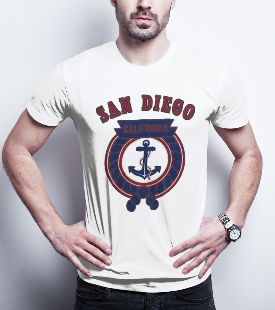 San Diego California Anchor Emblem T-Shirt