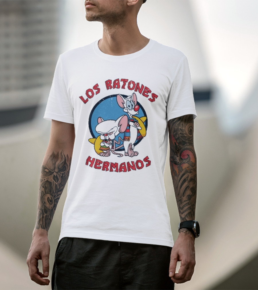 Los Ratones Hermanos Pinky And The Brain Crossover T-Shirt