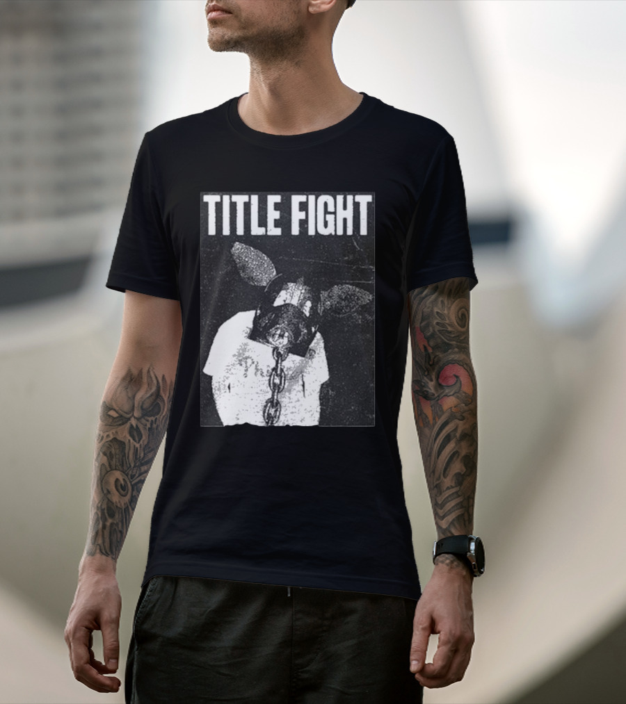 TITLE FIGHT CHAINED PIG MASK T-Shirt