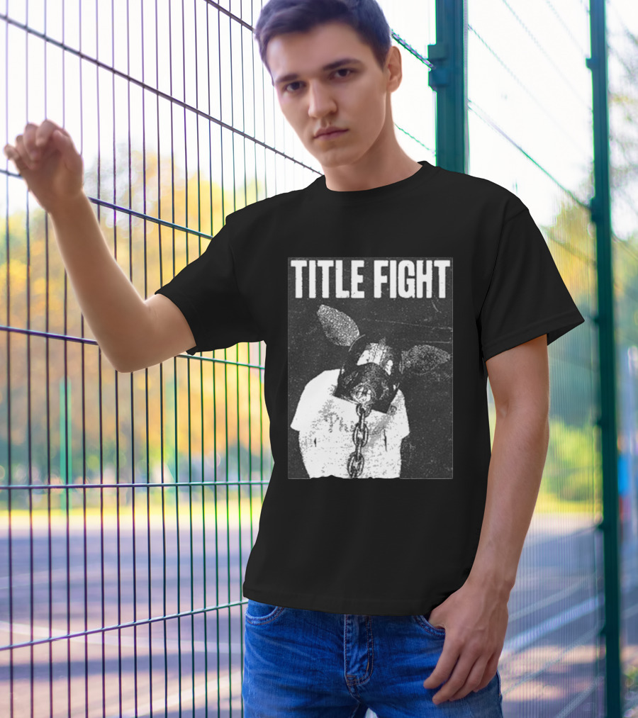 TITLE FIGHT CHAINED PIG MASK T-Shirt